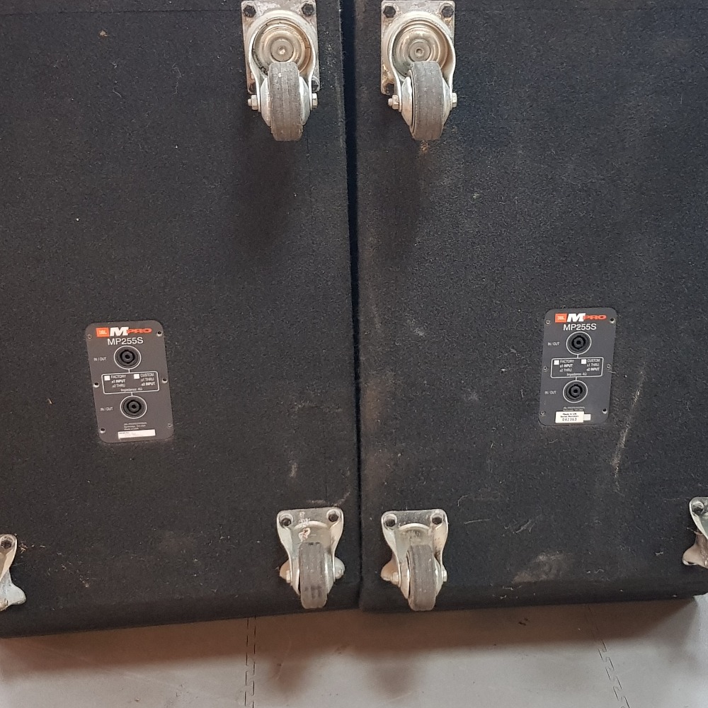 Pre-owned pair of untested JBL MP 255S MPro Series Dual 15" Portable ...